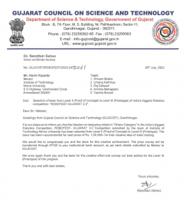 Robofest 3.0 GUJCOST Mentor - Institute of Technology